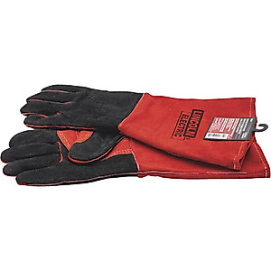 Lincoln Electric Unisex Adult Long Cuff Gloves, Red, One Size