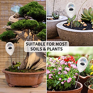 ONEDONE Moisture Meter, Soil Moisture Meter for House Plants Plant Moisture Meter with Cleaning Cloth Plant Water Meter for Gardening, Farming, Indoor and Outdoor Plants