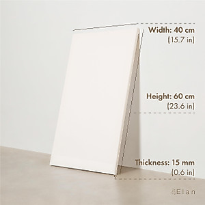 Elan Stretched Canvases 16x24, 6-Pack Canvases for Painting Painting Canvas Bulk, Stretched Canvas for Adults Blank Canvas for Painting, Painting Canvases Paint Canvases for Painting, Art Canvas
