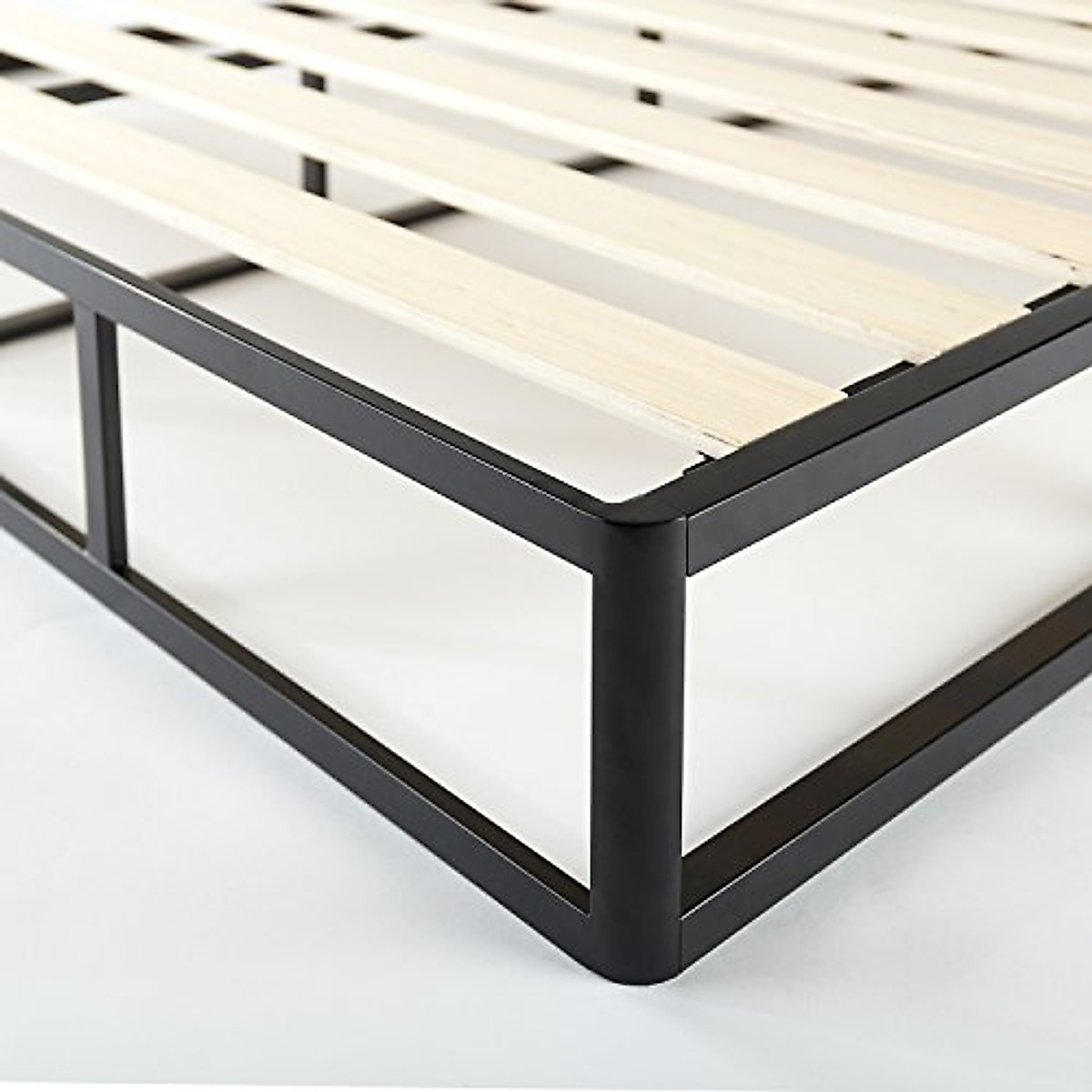 ZINUS Metal Box Spring with Wood Slats, 9 Inch Mattress Foundation, Sturdy Steel Structure, Easy Assembly, Twin XL