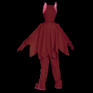 Disguise Owlette Costume, Official PJ Masks Glow Costume Jumpsuit and Mask, Toddler Size XL (7-8)