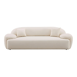Tov Furniture Allegra Cream Velvet Sofa