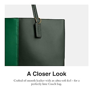 COACH Colorblock North Tote, Green Multi