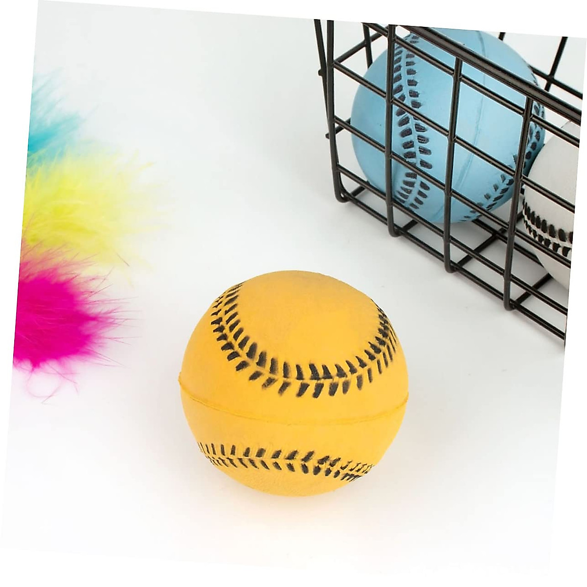 balacoo 12 Pcs pet Rubber Ball Dog Dental chew Toys Dogs Squeaky Balls Dog Molar Toy Dog Chewing Toy Squeaky Dog Ball Dog bite Balls Dogs Toy Balls Puppy Toy Dogs Ball Toy psm Small Dog