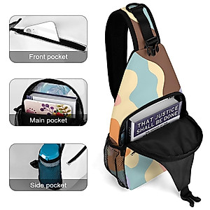 Jooley Sling Bag for Women Men Travel Hiking Daypack Crossbody Sling Backpack with Adjustable Strap Travel Sport Chest Bag (Military Green)