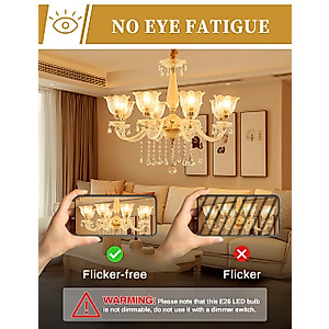 DORESshop Led Light Bulb, 40W Equivalent E12 Light Bulbs Led Light Bulb, Edison Bulbs, Chandelier Light Bulbs, Non-dimmable C35 Edison Filament Candle Bulbs, Soft White Light Bulbs 2700K,Decorative