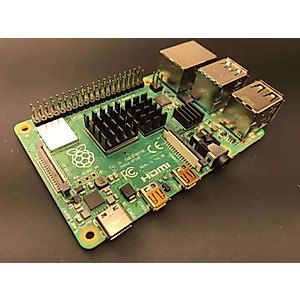 Easycargo Raspberry Pi 4 Heatsink Kit Aluminum + Copper + 3M 8810 Thermal Conductive Adhesive Tape for Cooling Cooler Raspberry Pi 4 B, 3 B+, Pi 3 B, (4pcs)