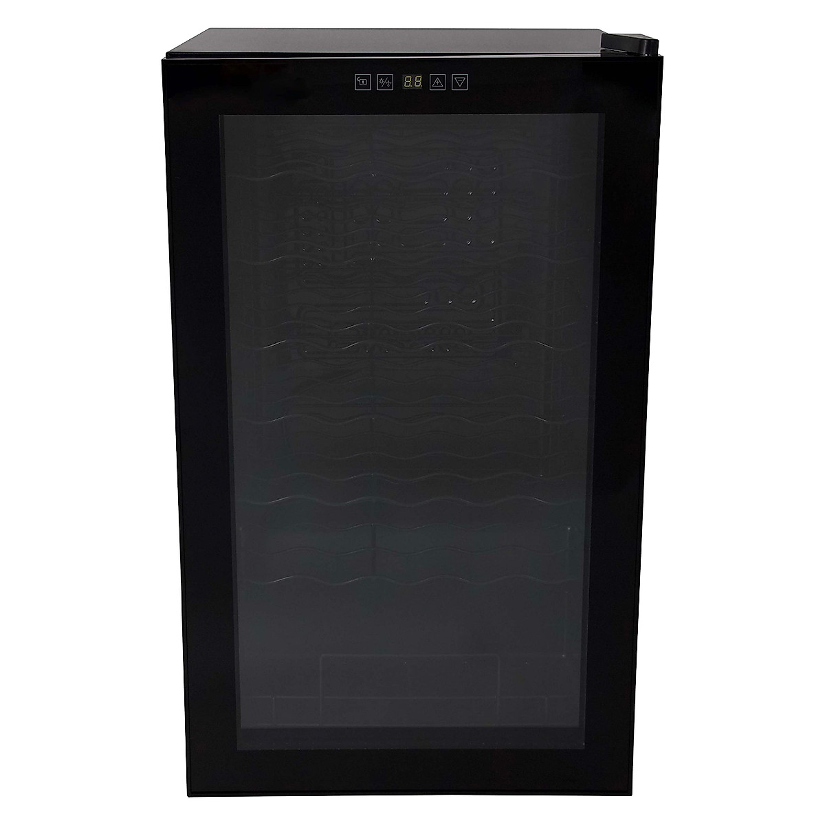 Magic Cool MCWC34SI Wine Cooler Refrigerator, 34-Bottle, Metallic