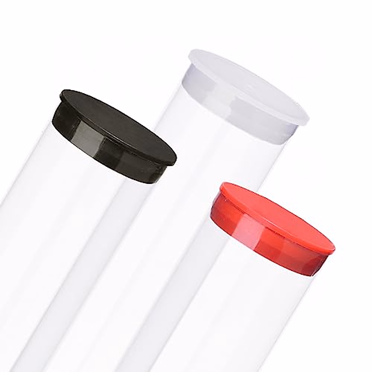 Round Polypropylene Plugs - Round Tube Plug - For Cleartec 2-3/4" Tubes - Black PP MOCAP PRP2.750BLK (qty25)