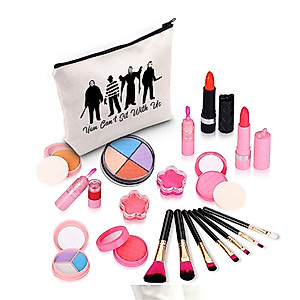 ZJXHPO Horror Movies Lover Gift You Cant Sit With Us Makeup Bag Horror Movie Fan Gift Horror Movie Canvas Tote Bag (Sit With Us 2)