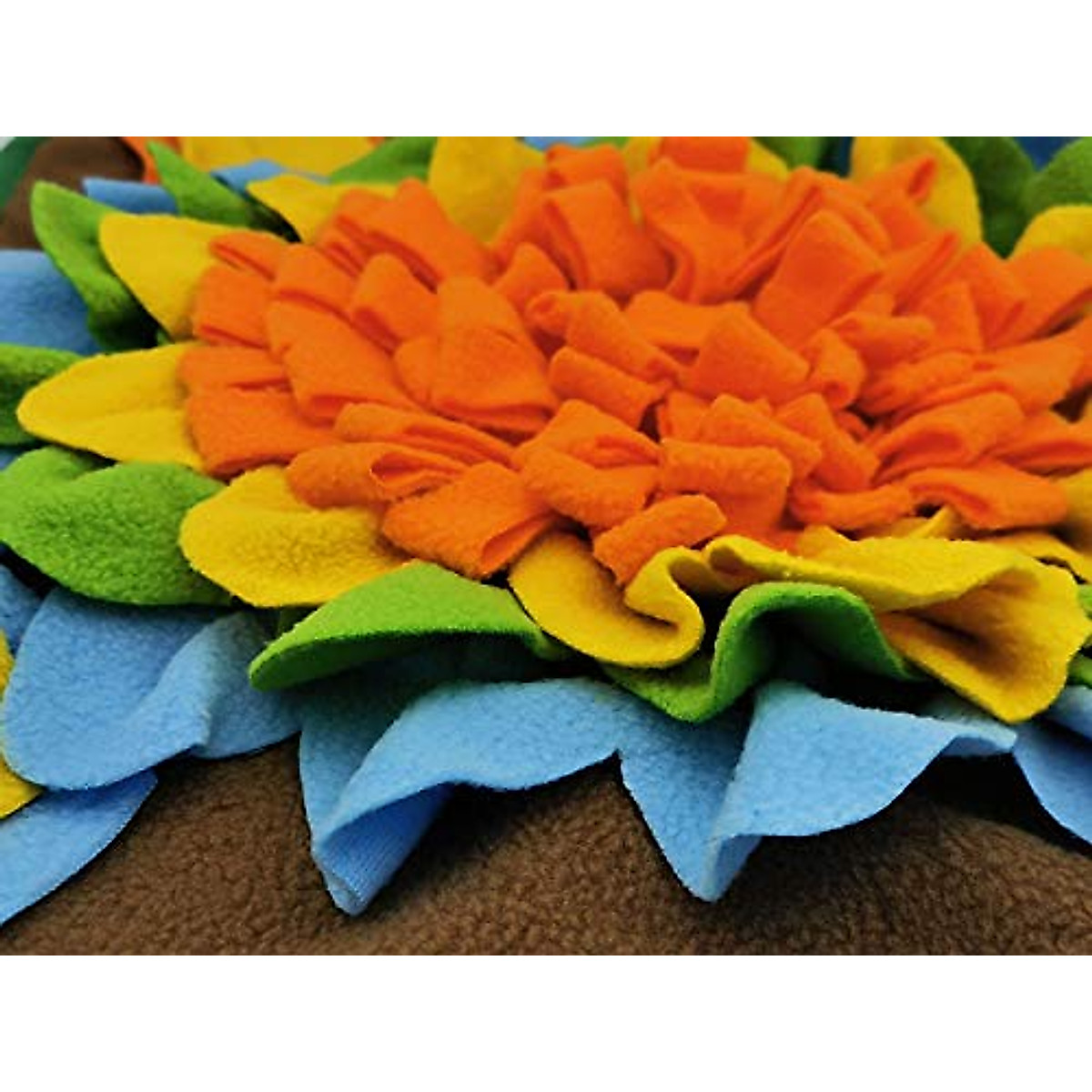 Alibuy Dogs Snuffle Mat Pet Feeding Mats Puppy Sniffing Pad,Cat Doggies Interactive Puzzle Toys for Multiple Breeds Encourages Natural Foraging Skills,Training and Stress Release (Orange)