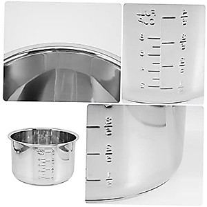 HANABASS Aroma Rice Cooker Rice Cooker Inner Pot Rice Cooker Liner Stainless Steel Double Bottom Power Pressure Cooker Inner Pot Rice Cooker 10 Cup