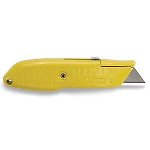 Lutz 30282#82 Safety Nose Retractable Blade Utility Knife - Yellow (82-YL)