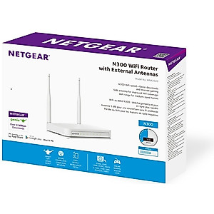 NETGEAR N300 Wi-Fi Router with High Power 5dBi External Antennas (WNR2020v2)