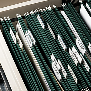 HERKKA Extra Capacity Hanging File Folders, 30 Pack Reinforced Hang Folders with Heavy Duty 3 Inch Expansion, Designed for Bulky Files, Medical Charts, Letter Size, Green