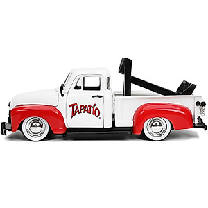 Jada 1:24 Diecast 1953 Chevy Pickup with Tapatio Bottle Holder &Figure,Red