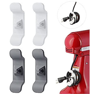 4Pcs Cord Organizer for Kitchen Appliance, Cord Wrap Cords Holder Cable Organizer for Mixer, Blender, Coffee Maker, Pressure Cooker and Air Fryer (4Pcs)