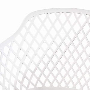 Christopher Knight Home Shawn Outdoor Modern Dining Chair (Set of 4), White