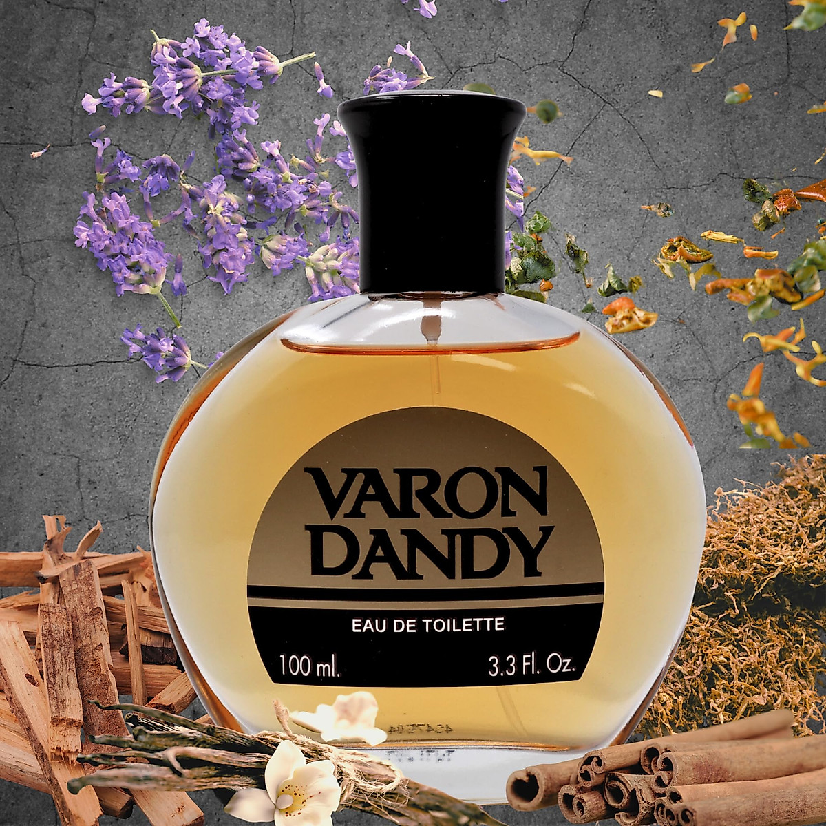 VARON DANDY Men's Classic Eau de Toilette, Woody & Spicy, Refreshing, Invigorating, Fresh Scent 3.3oz