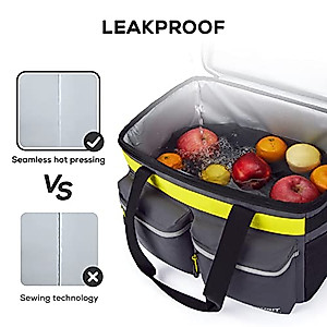 TOURIT Cooler Bag 46-Can Insulated Soft Cooler Large Cooler Collapsible 32L Portable Cooler for Camping, Beach, Work, Trip