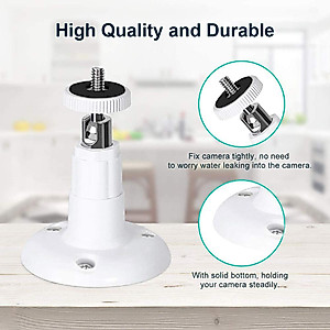 Wall Mount for Wyze Cam Pan V3 and Wyze Cam V4 and V3 and Wyze Cam Outdoor, 3 Pack 360 Degree Swivel Adjustable Wall Mount Bracket for Wyze Outdoor Indoor Camera System (Wyze Camera is NOT Included)