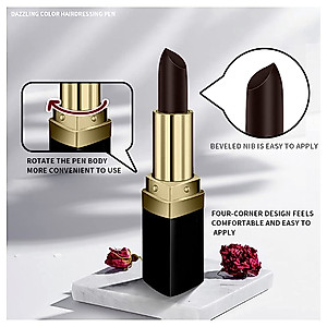 La Milee Hair Color Dye Pencil for Roots Brown Instant Hair Dye Pencil Temporary Hair Colour BROWN 3.8g