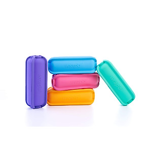 Purple Wrap'd Reusable Silicone Lunch Burrito Flatbread Wrap Holder Container Alternative to Beeswax Wraps Cling Wrap