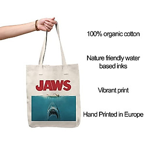 Jaws Swim Shark Tote bag for Women And Men Graphic Shoulder Bags Casual Cloth Purses and Aesthetic Handbags