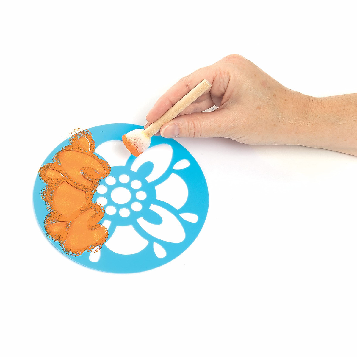 Baker Ross FE763 Rangoli Stencils - Pack of 8, Washable Stencils for Kids to Decorate Cards, Pictures, Painting and Printing Projects