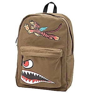 Classic Flying Tigers Canvas Backpack With Adjustable Shoulder Straps For All Ages One_Size