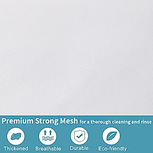 Delicates Mesh Laundry Bags, Mesh Laundry Bag for Delicates Washing Machine, Laundry Mesh Wash Bags for Blouse, Bra, Dress, T-shirt, Stocking, Underwear, Lingerie, Jeans - 3pcs SizeL