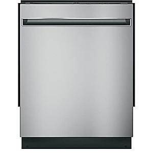 GE GDT225SSLSS 24 Inch Built In Fully Integrated Dishwasher with 3 Wash Cycles, 12 Place Settings, in Stainless Steel