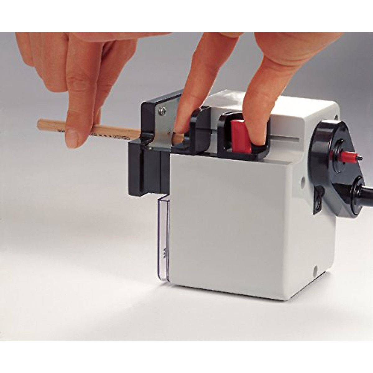 Dahle 166 Premium Pencil Sharpener w/Point Adjuster & Automatic Cutting System, Accepts Graphite & Oversized Artist Pencils