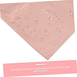 JEWEDECO 100pcs Wrapping Paper Floral Bouquet Tissue Paper Packaging Bulk Rose Gold Tissue Paper Bulk Foil Gift Package Paper Craft Paper Floral Decor Gift Paper Metal Child Cellophane