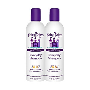 Fairy Tales Daily Cleanse Everyday Kids Shampoo - Gentle Natural Defining Shampoo, Tangle Free, Moisturizing and Hydrating Formula, Paraben Free - 12 oz (2 Pack)