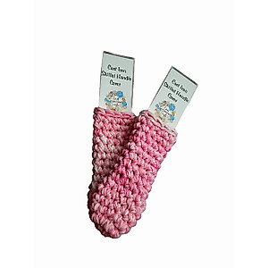 Cast Iron Skillet Handle Covers - Set of 2 - Crochet - 00% Cotton