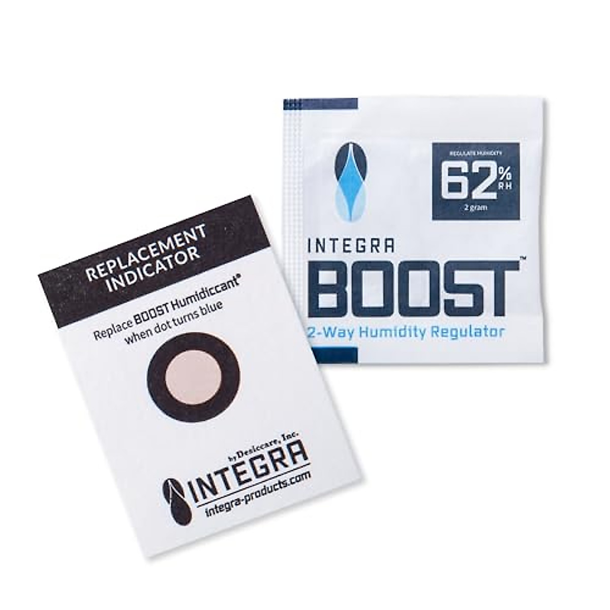 Integra Boost 2-Way Humidity Control Pack - Preserve Flavor & Control Humidity at 62% RH - Moisture Absorber for Herbs, Spices & More - 2 Gram (Pack of 6)