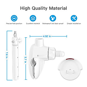 Baby Monitor Mount for Eufy Space View/Eufy Space View S/Eufy Space View Pro - 360° Adjustable, Stable and Durable Baby Camera Holer, Especially for Baby Cot