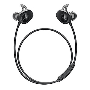 Bose SoundSport, Wireless Earbuds, (Sweatproof Bluetooth Headphones for Running and Sports), Black (Renewed)