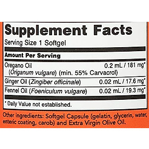 Now Foods Oregano Oil Enteric Coated Sg, 90 CT