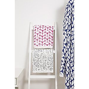 aden + anais Silky Soft Dream Blanket | 100% Viscose Bamboo Muslin Baby Blankets for Girls & Boys | Ideal Newborn Nursery & Crib Blanket | Unisex Toddler & Infant Boutique Bedding, Indigo Shibori Blue