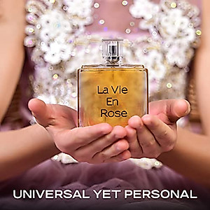 NovoGlow LA VIE EN ROSE, Eau de Parfum Spray for Women, Gourmand Fragrance, Daytime and Casual Use, for all Skin Types, 3.4 Fl Oz, Free Pouch Included (A)