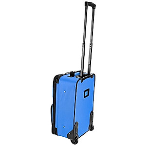 Rockland Fashion Softside Upright Luggage Set,Expandable, Blue, 2-Piece (14/19)