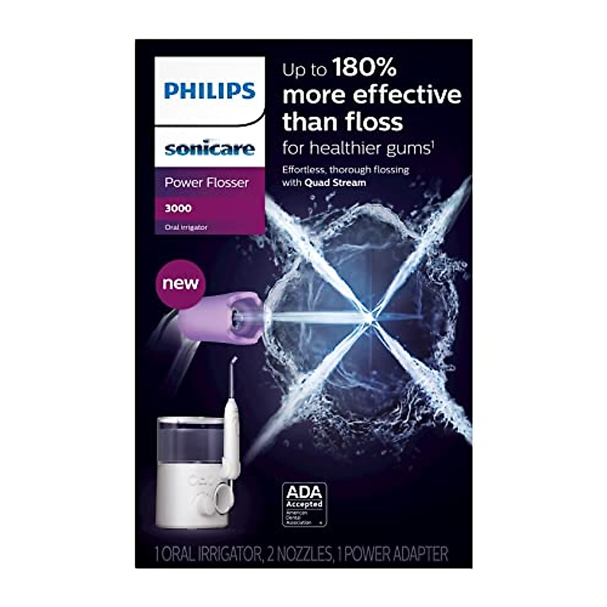 Philips Sonicare Power Flosser 3000, White, HX3711/20