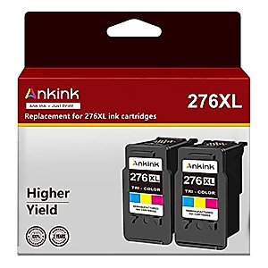 Ankink 276XL Remanufactured Ink Cartridge Replacement 276 Color XL CL276 for Canon 275 CL-276 Compatible with Canon PIXMA TS3520 TS3522 TS3500 TR4720 TR4700 Printers (2 Pack)