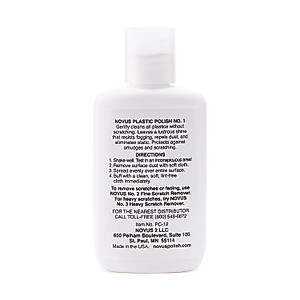 NOVUS 7026 | Plastic Clean & Shine #1 | 2 Ounce Bottle