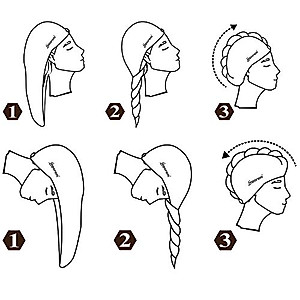 Leporem 3 Pack Microfiber Hair Towel, Huge (30 inch X 11 inch) Super Absorbent & Quick Dry Spa Hair Turban for Curly, Long, Thick Hair, Anti-Frizz, Hair Repair Towel Wrap for Women, Kids