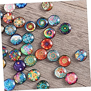 100 Pcs Gem Patch Jewelry Set Glass Vase Set Rhinestone Jewelry Set Loose Beads Glass Gemstone Patches Jewelry Making Supplies Halloween Jewelry Gems Patch Glass Cabochons Gem
