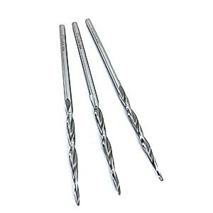 FTG USA Replacement Wood Countersink Drill Bit Set 3 Piece Same Size #6 (9/64") Parabolic Flute Taper Point for Woodworking with Straight Shank - Tapered HSS M2 Drill Bit Only