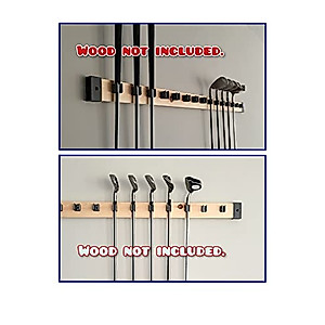 [JINTECH] Golf Club Organize Holder, Wall Display, Wall Hanger, Rack, Mount [15 Holder Set] (Head up - 10mm - 15set)
